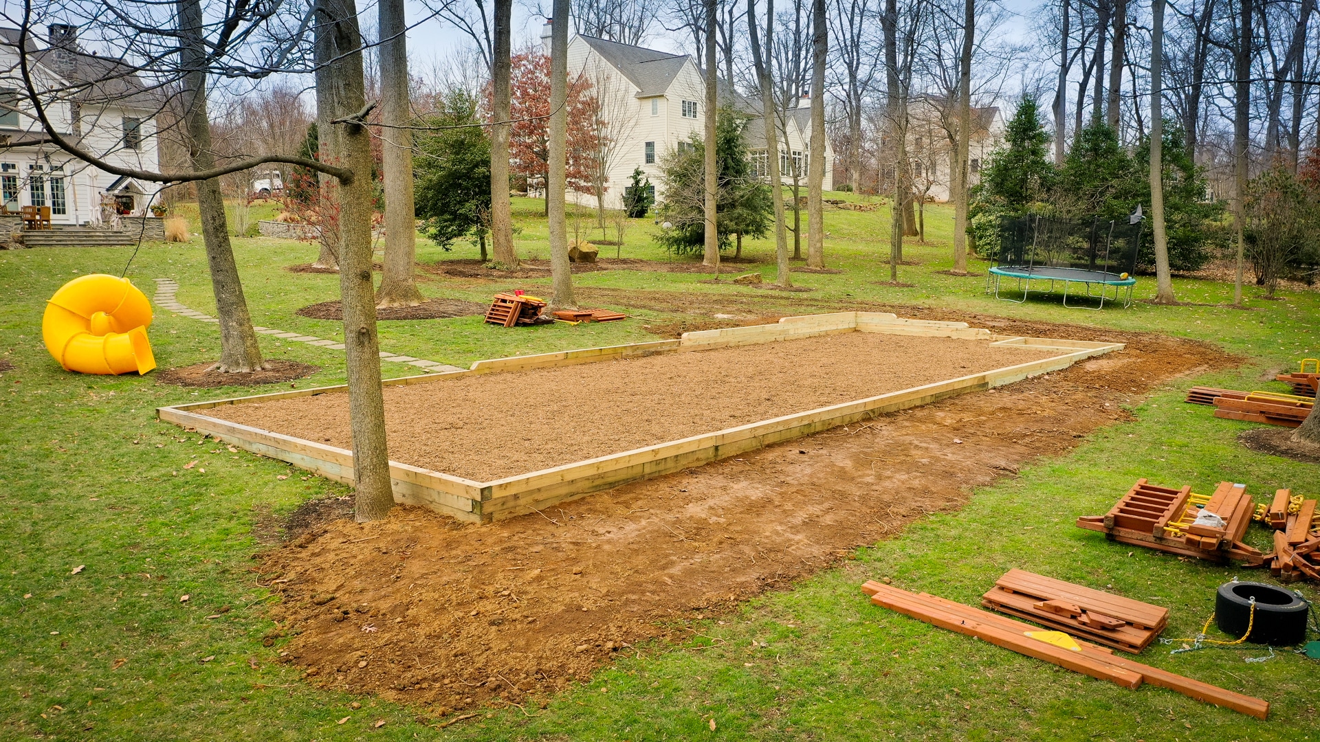 Swingset Bases and Playset Foundations | Site Prep