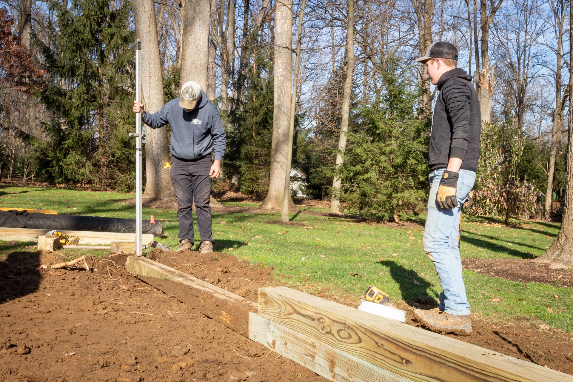 Swingset Bases and Playset Foundations | Site Prep