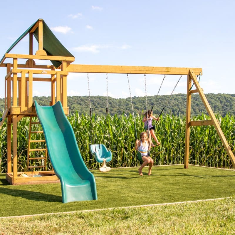 Swingset Bases and Playset Foundations | Site Prep
