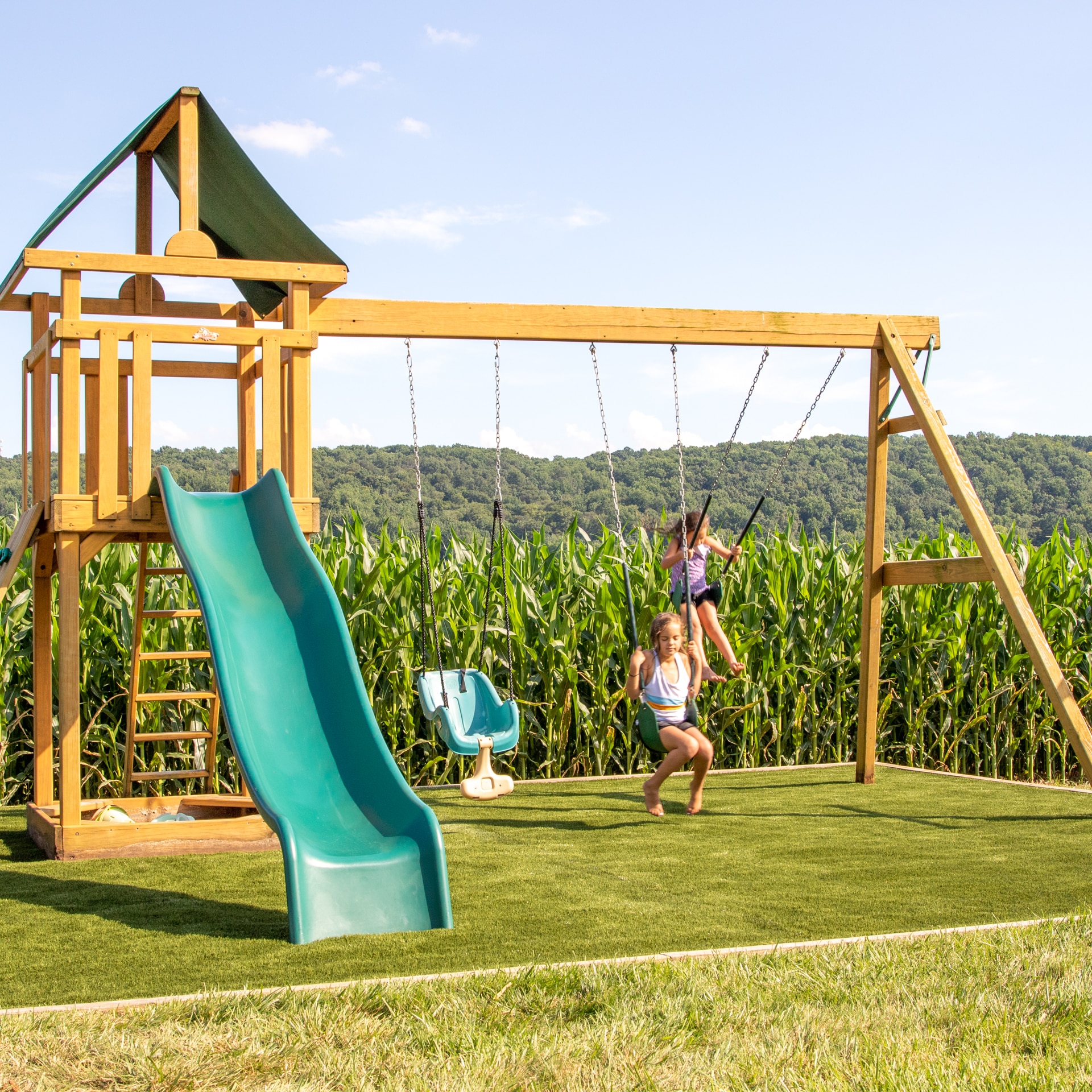 Swingset Bases and Playset Foundations | Site Prep